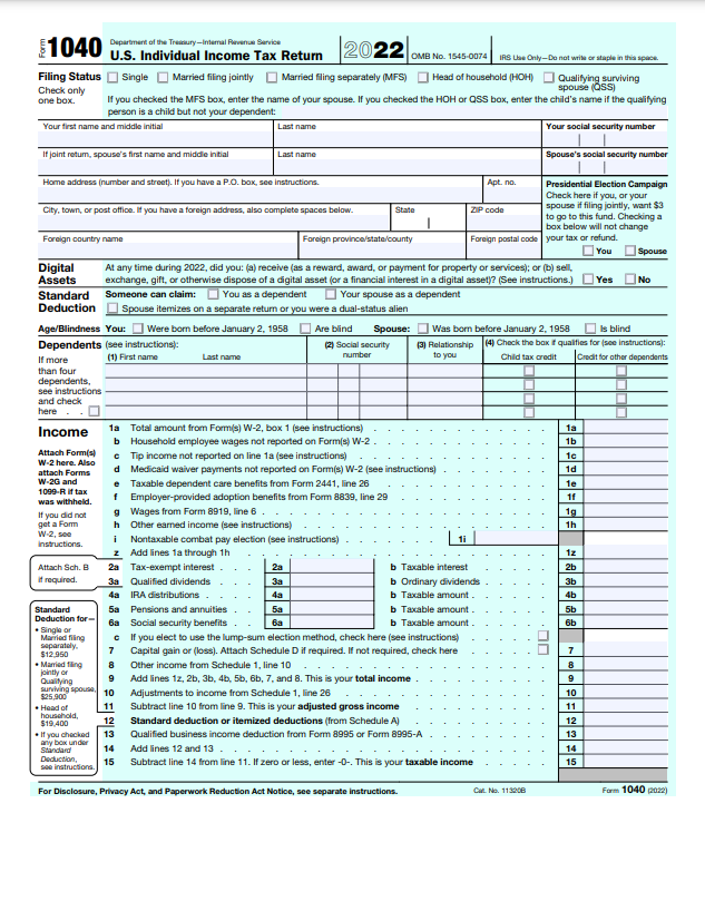 What is IRS Form 1040?