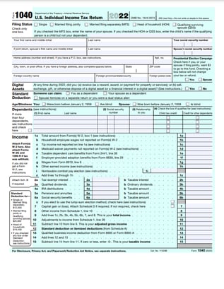 What is IRS Form 1040?