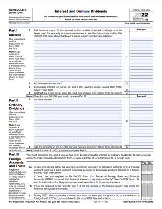 What is IRS Form 1040 Schedule B?
