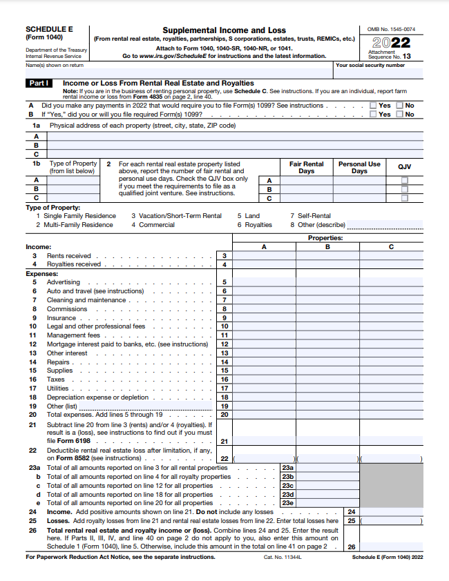 What is IRS Form 1040 Schedule E?