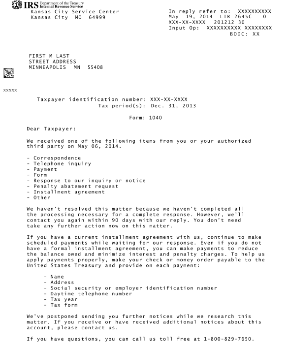 What is a LTR2645C Notice?