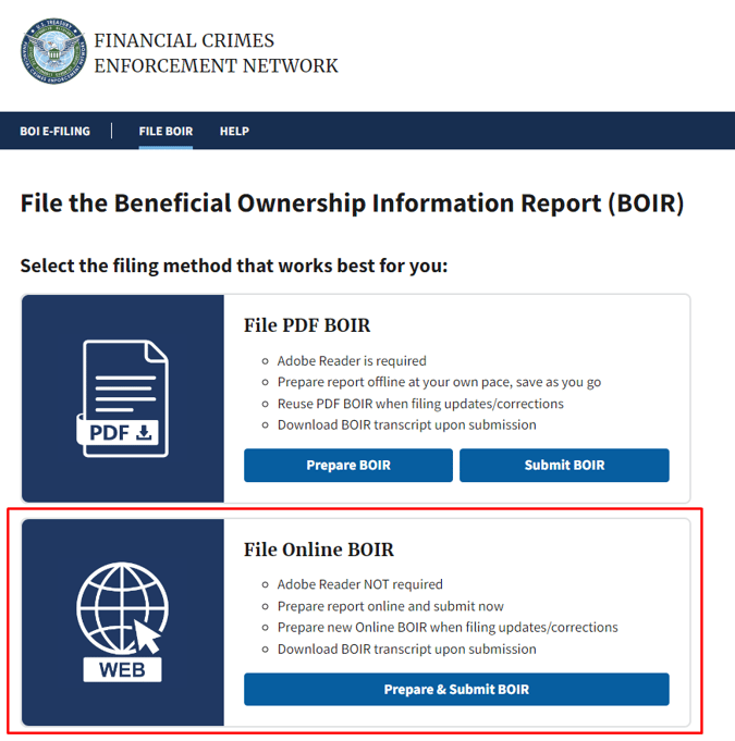 How do I file a Business Owner Information (BOI) report? [A step-by-step guide with pictures]