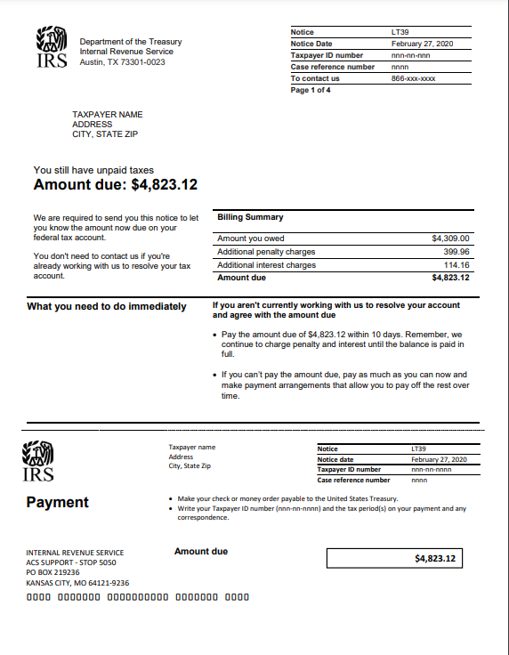 What is a LT39 Notice?