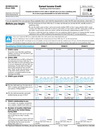 What is IRS Form 1040 Schedule EIC?