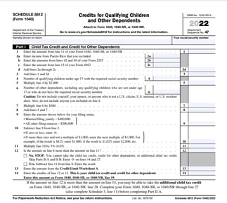 What is IRS Form 1040 Schedule 8812?