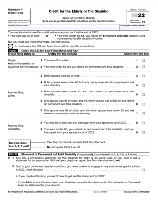 What is IRS Form 1040 Schedule R?