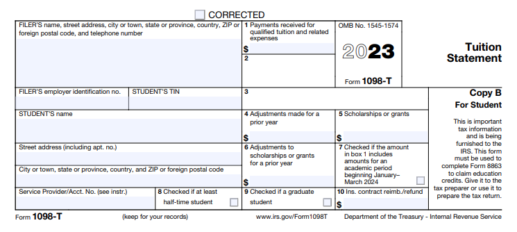 What is IRS Form 1098-T?