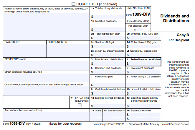 What is IRS Form 1099-DIV?