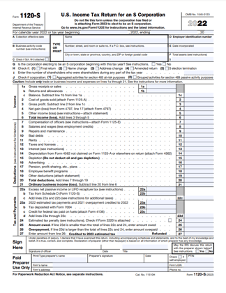 What is IRS Form 1120S?