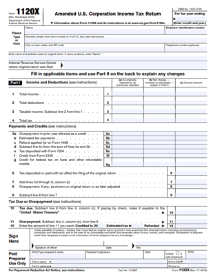 What is IRS Form 1120X?