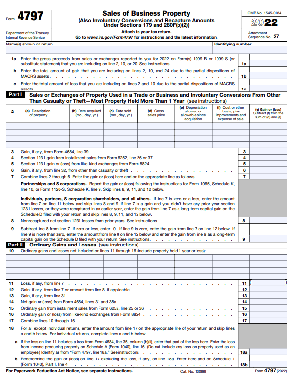 What is IRS Form 4797?
