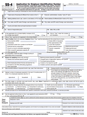 What is IRS Form SS-4?