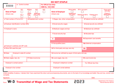 What is IRS Form W-3?