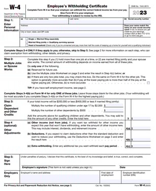 What is IRS Form W-4?