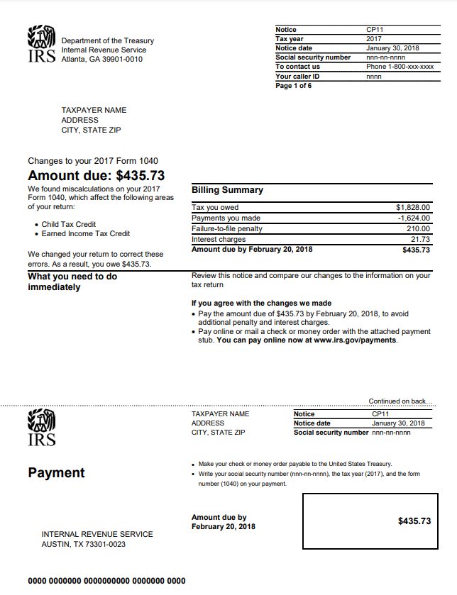 What is a CP11 Notice?