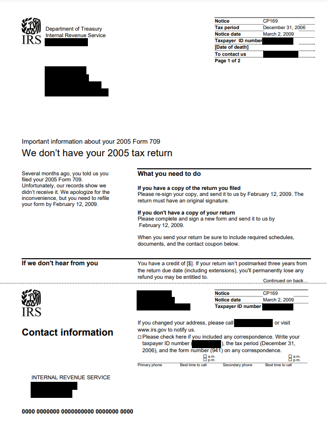 What is a CP169 Notice?