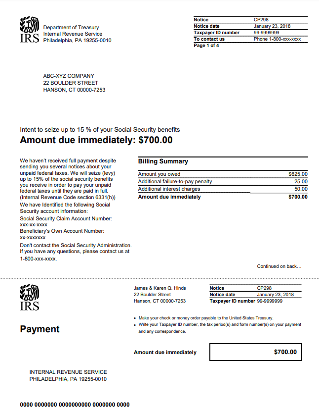 What is a CP298 Notice?