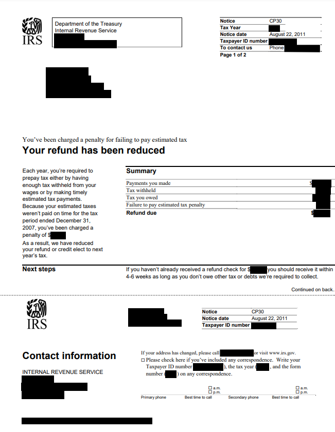 What is a CP30 Notice?